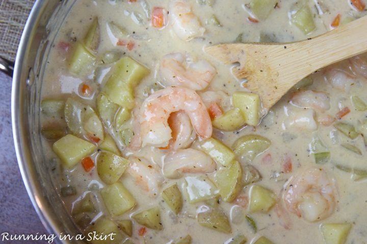 Shrimp Chowder Recipe - Light & Healthy « Running in a Skirt