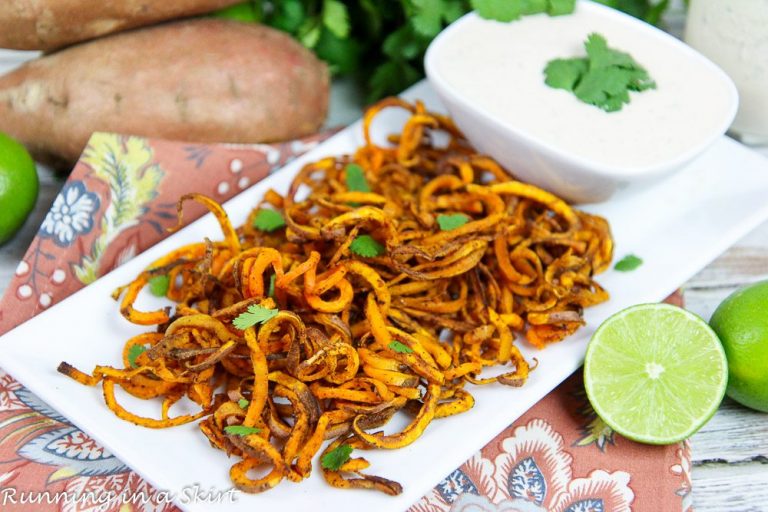 Baked Curly Sweet Potato Fries recipe - Crispy & Delish!