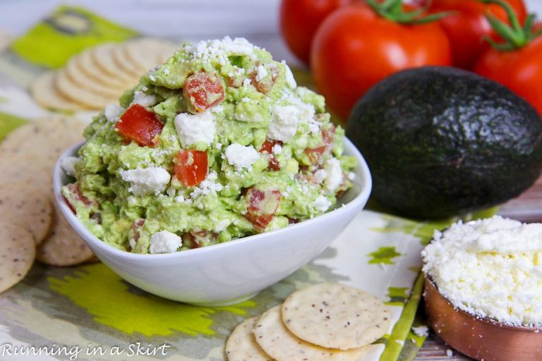 5 Ingredient Avocado Feta Dip recipe