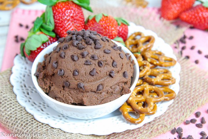 Chocolate Dessert Hummus recipe with Peanut Butter « Running in a Skirt