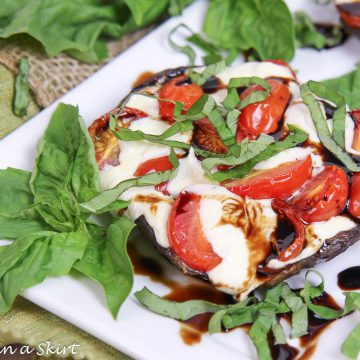 Caprese Stuffed Portobello Mushrooms « Running in a Skirt