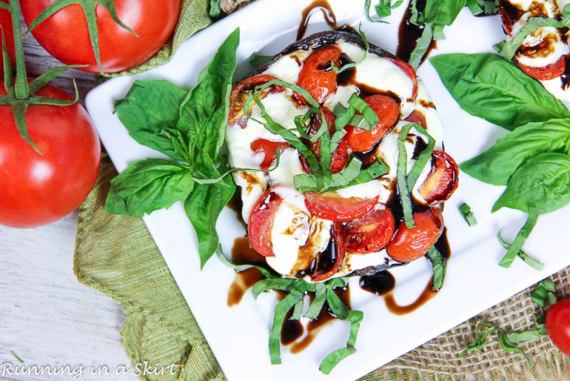 Caprese Stuffed Portobello Mushrooms « Running in a Skirt