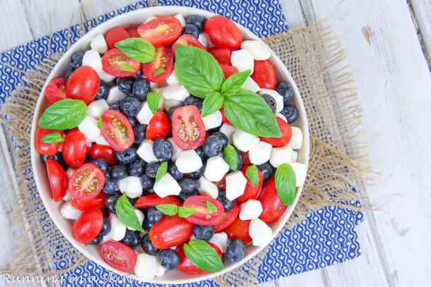 Blueberry Caprese Salad « Running in a Skirt