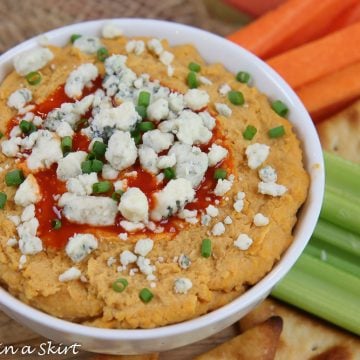 Buffalo Hummus recipe- only 5 ingredients « Running in a Skirt