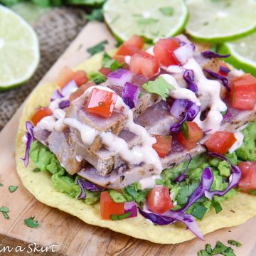 Ahi Tuna Tostada - Easy, Fresh & Healthy! « Running in a Skirt