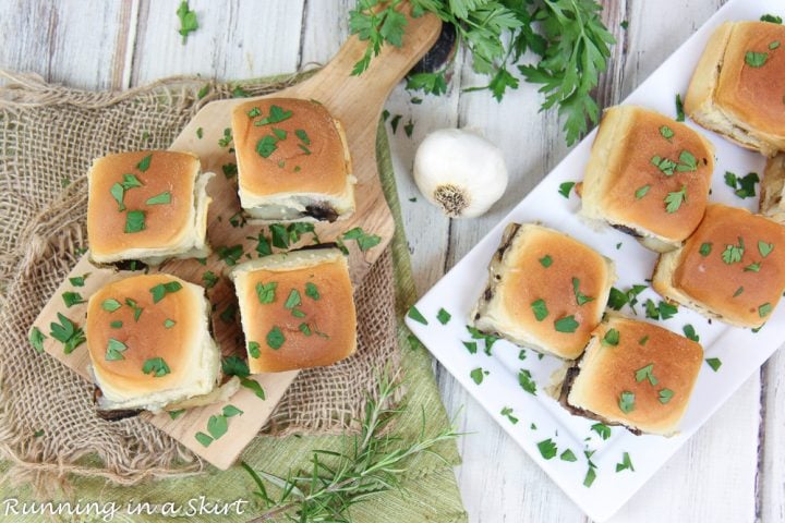 Vegetarian Sliders - Portobello & Cheese « Running in a Skirt