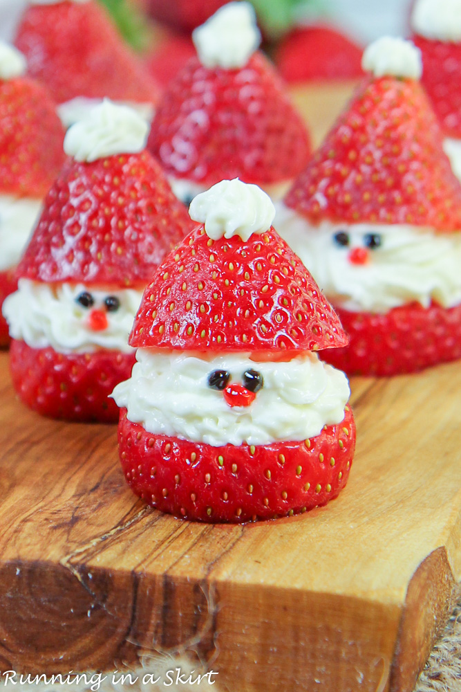 Strawberry Santas- Healthy No Bake Dessert « Running in a Skirt