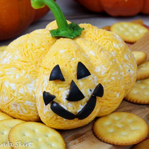 Halloween Cheese Ball - Jack-O-Lantern « Running in a Skirt