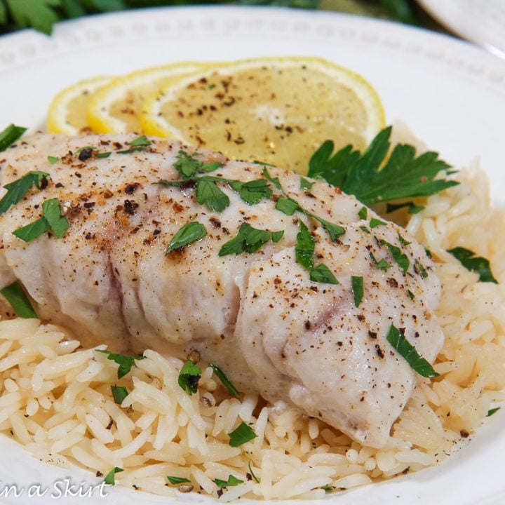 Lemon Butter Baked Grouper « Running in a Skirt