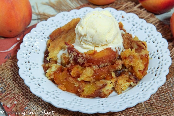Crock Pot Peach Cobbler with Cake Mix - Easy & Delicious « Running in a ...