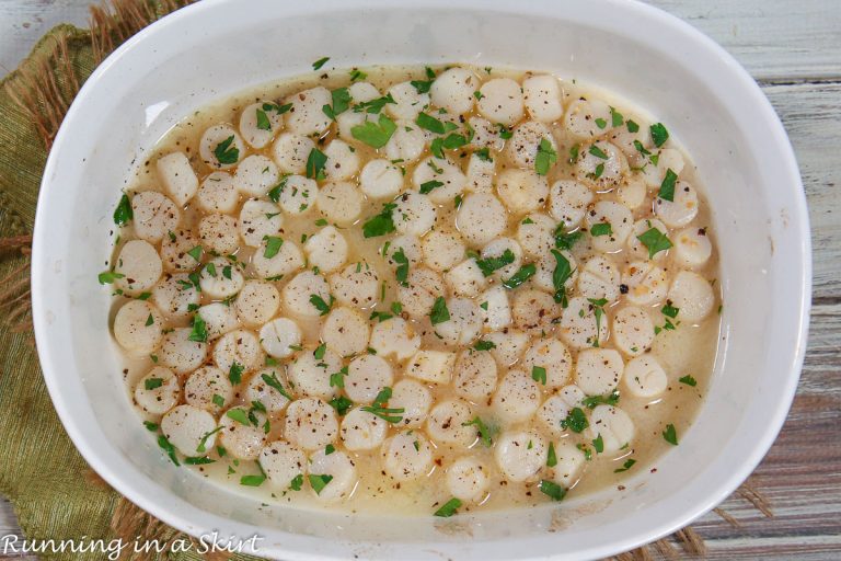 Bay Scallops Recipe - Broiled with Garlic Lemon Butter « Running in a Skirt