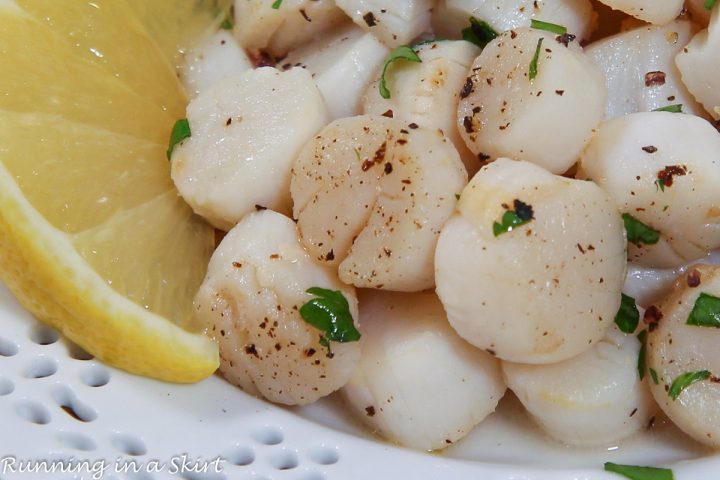 Bay Scallops Recipe - Broiled with Garlic Lemon Butter « Running in a Skirt