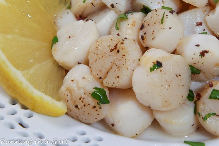 Bay Scallops Recipe - Broiled with Garlic Lemon Butter « Running in a Skirt