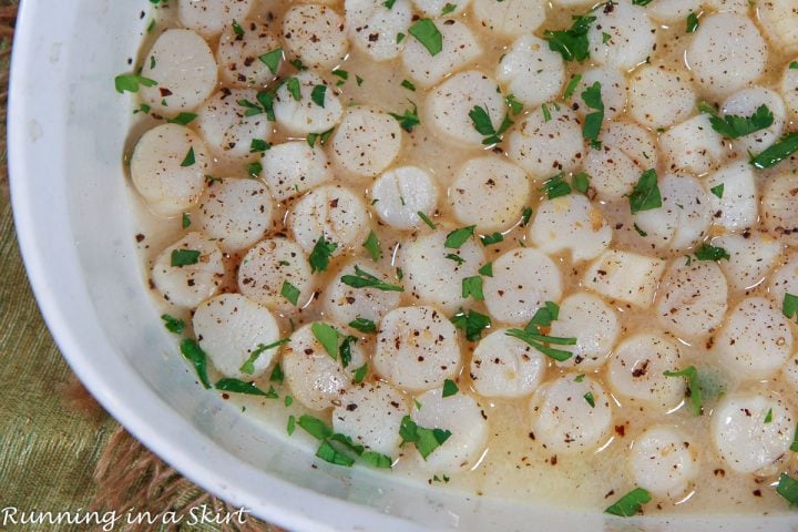Bay Scallops Recipe - Broiled with Garlic Lemon Butter « Running in a Skirt