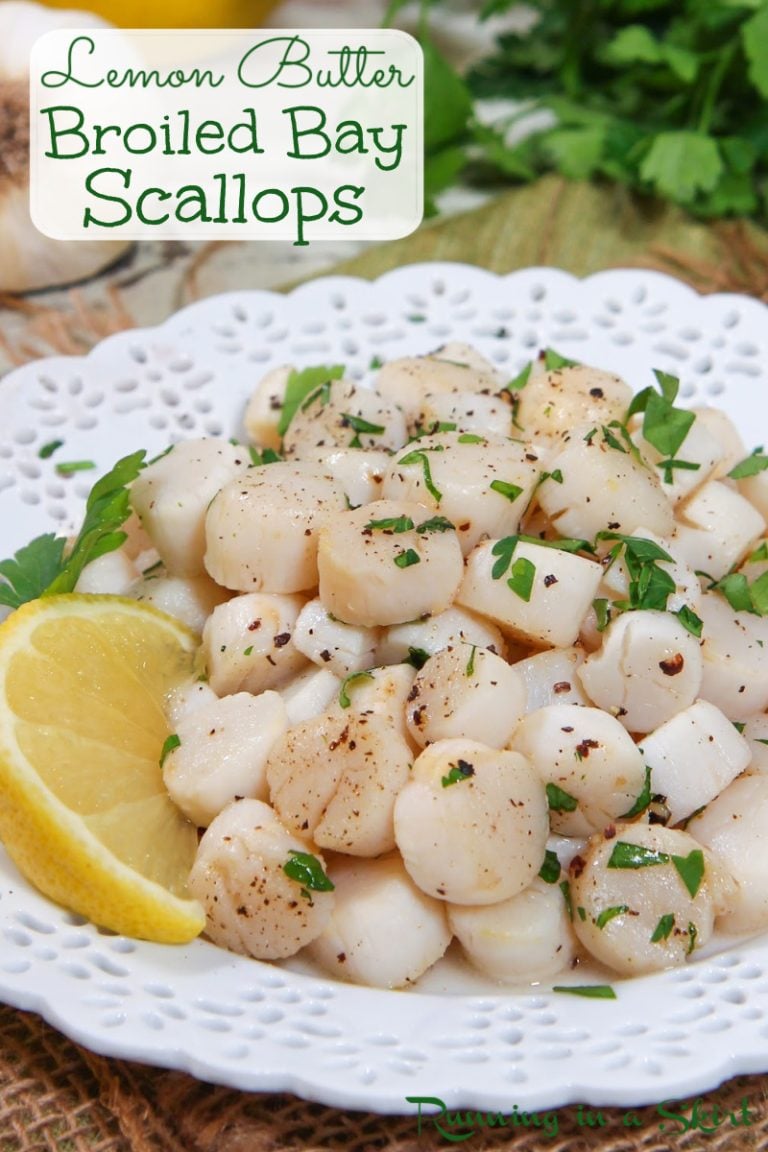 Bay Scallops Recipe - Broiled with Garlic Lemon Butter « Running in a Skirt