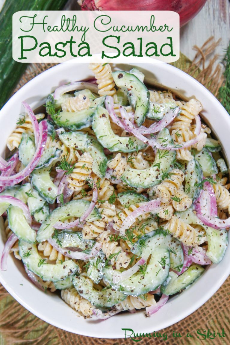 Cucumber Pasta Salad « Running in a Skirt