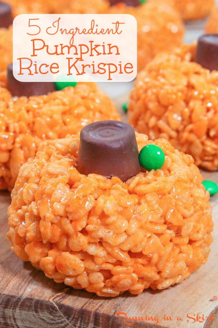 Pumpkin Rice Krispie Treats - Only 5 Ingredients! « Running in a Skirt