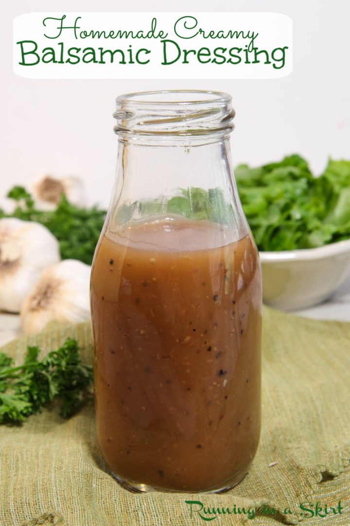Creamy Balsamic Dressing - 5 Minute, Easy & Healthy « Running in a Skirt