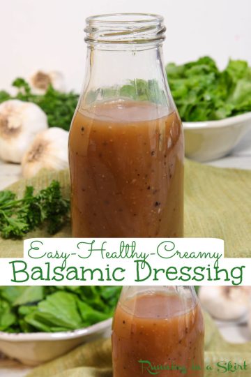 Creamy Balsamic Dressing - 5 Minute, Easy & Healthy « Running in a Skirt