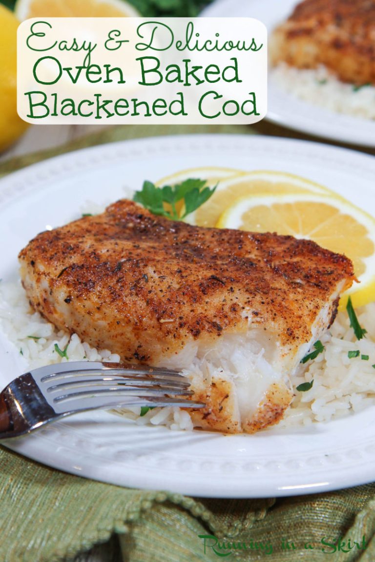 Baked Blackened Cod Recipe - Only 4 Ingredients « Running in a Skirt