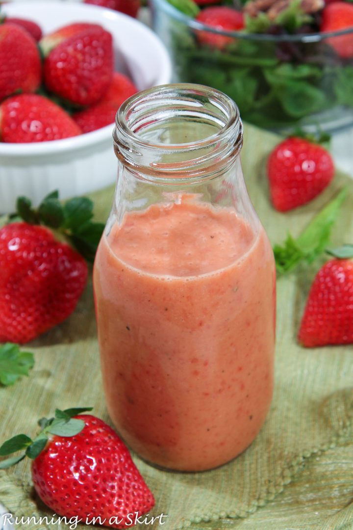 Strawberry Vinaigrette Dressing - Only 5 Ingredients « Running in a Skirt