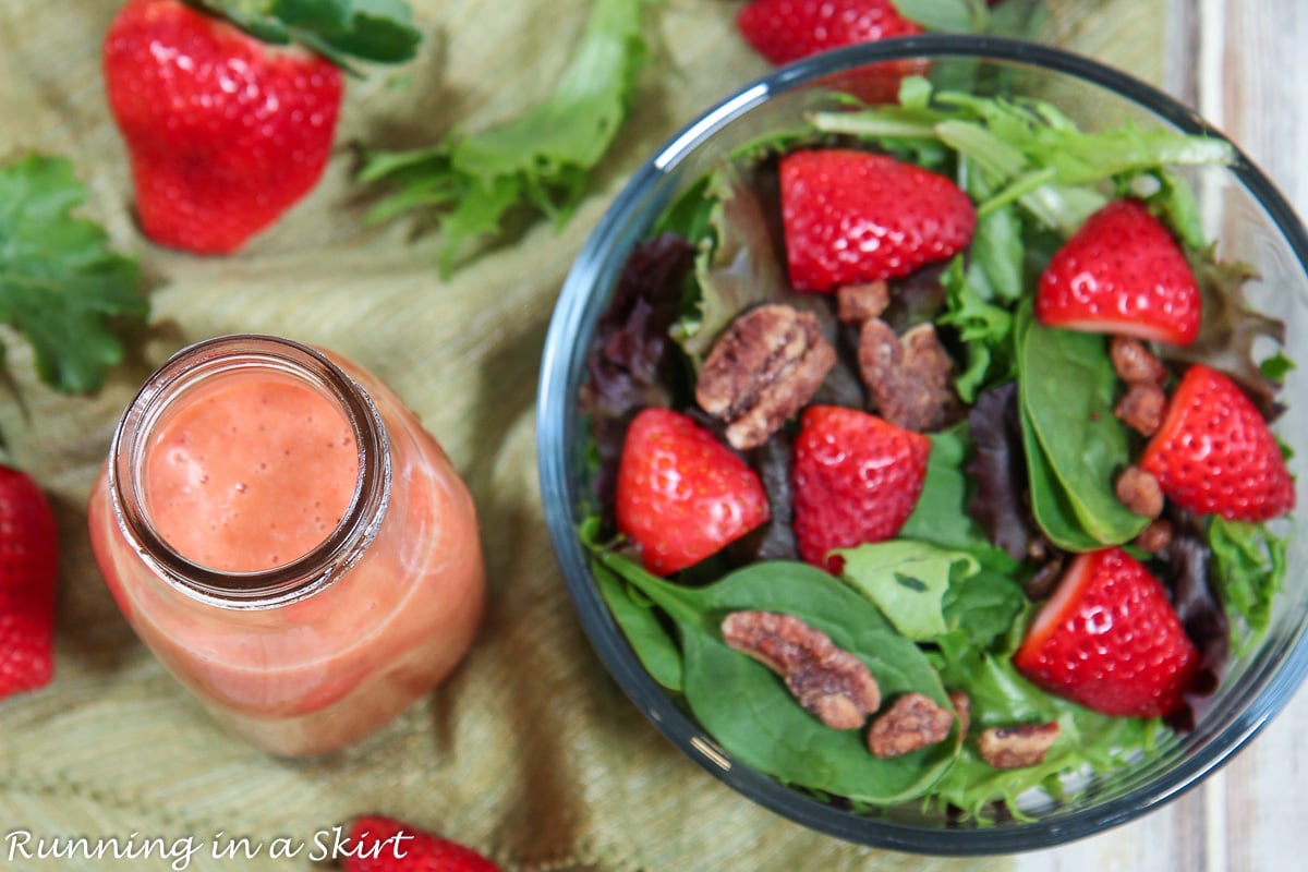 Strawberry Vinaigrette Dressing - Only 5 Ingredients « Running in a Skirt