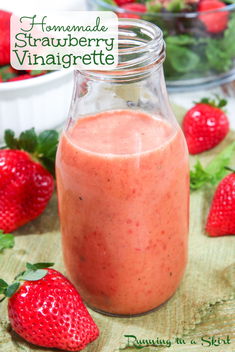 Strawberry Vinaigrette Dressing - Only 5 Ingredients « Running in a Skirt