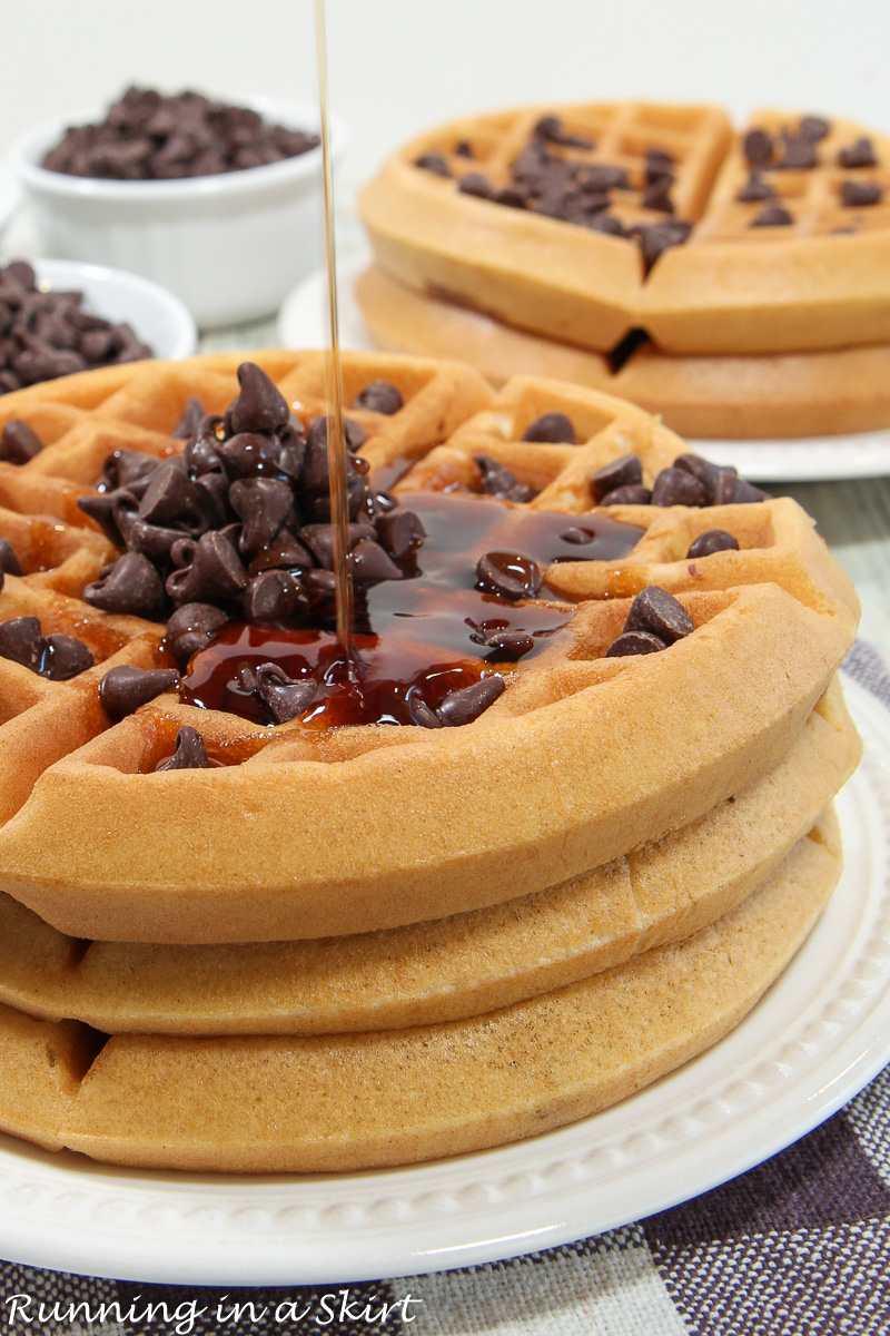 Chocolate Chip Waffle recipe - Easy & Fluffy « Running in a Skirt